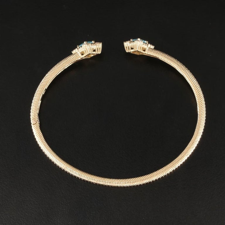 $4950 / New / Judith Ripka Designer Diamond and Topaz Hinged Bangle ...