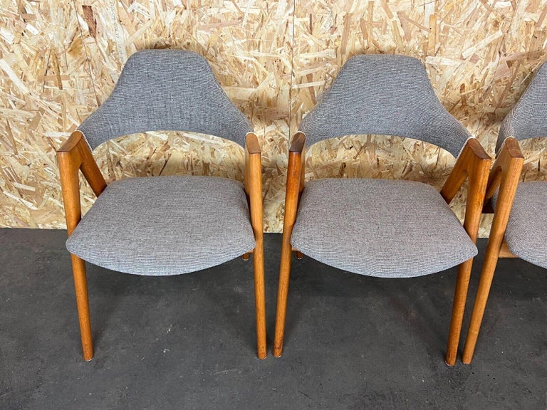4x 60s 70s Teak Chair Chairs Kai Kristiansen Sva Møbler Danish Design ...