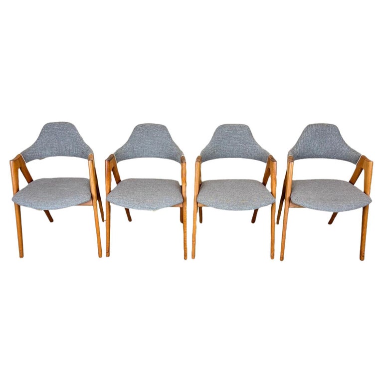 4x 60s 70s Teak Chair Chairs Kai Kristiansen Sva Møbler Danish Design ...
