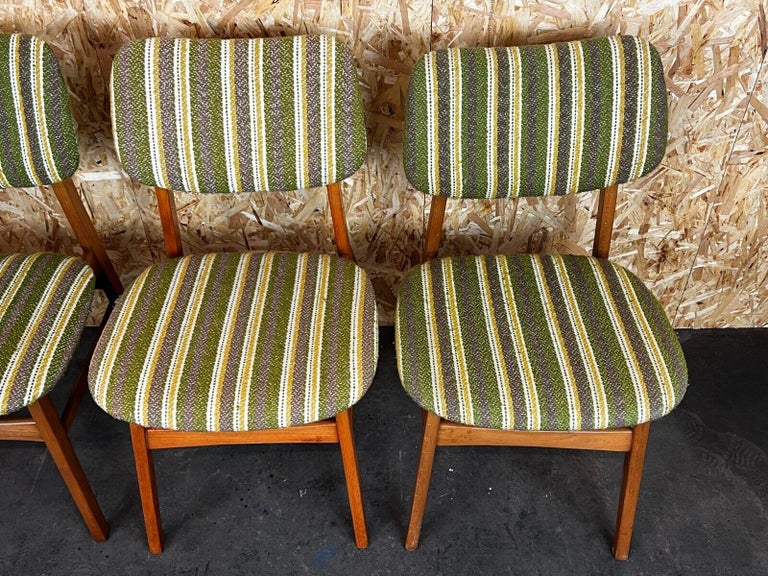 4x 60er 70er Jahre Teakholzstühle Esszimmerstuhl Dänisch Modern Design ...