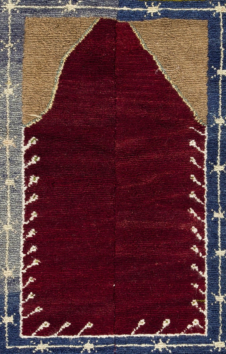 4x5.5 Ft Vintage Turkish Tulu, Wool Accent Rug, Unusual, One of a Kind ...