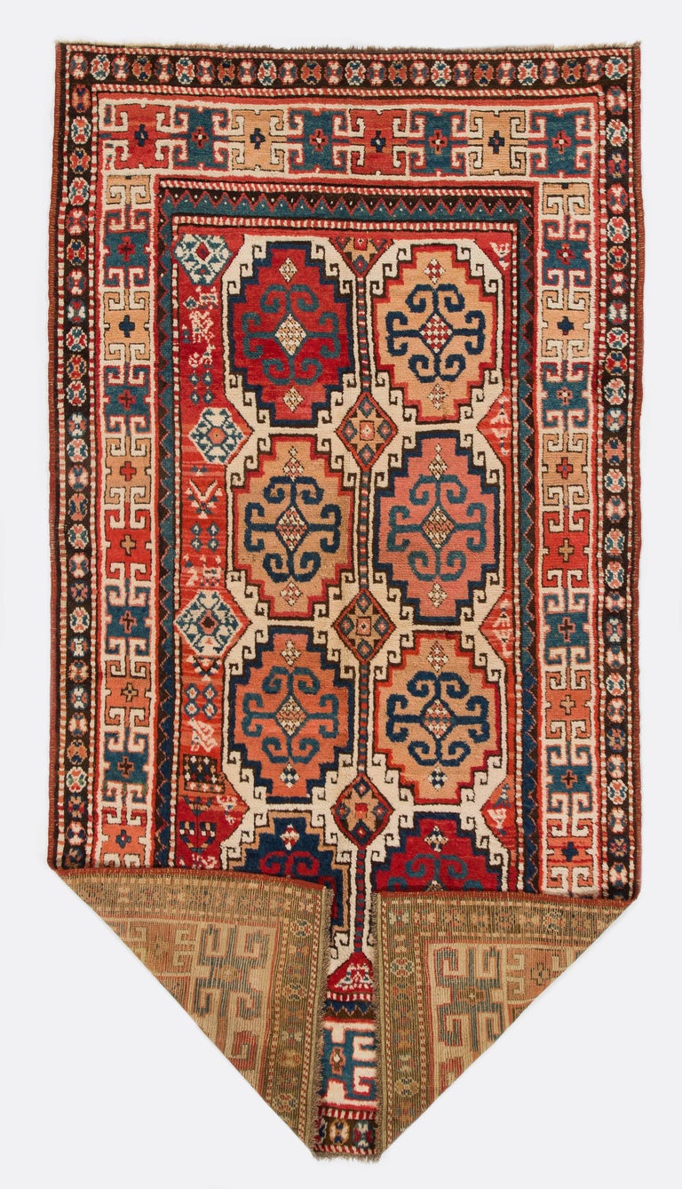 Antique Caucasian Moghan Kazak Wool Rug, circa 1870 For Sale at 1stDibs