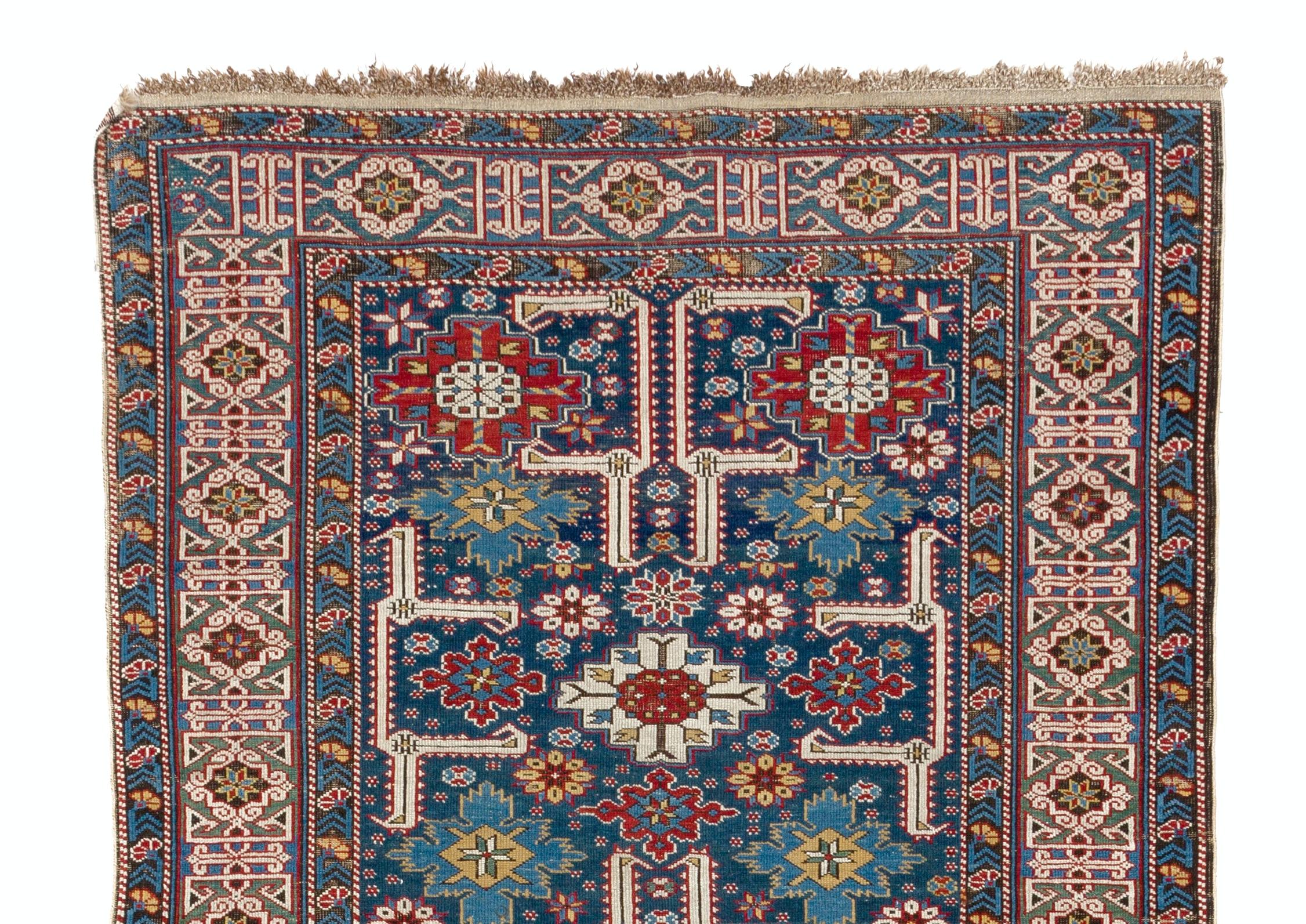 4x9 Ft Antique Caucasian Kuba "Karagashli" Rug. Circa 1875 For Sale at ...
