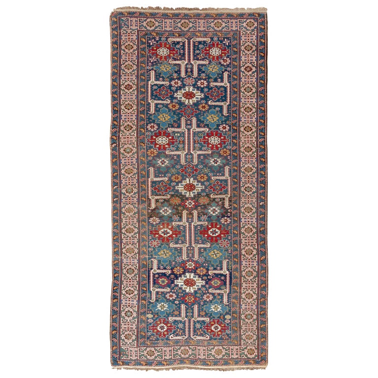 4x9 Ft Exceptional Antique Caucasian Kuba "Karagashli" Rug, Circa 1875 ...