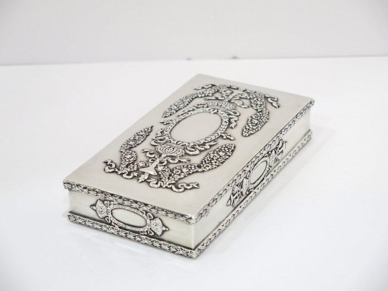 Sterling Silver Gilt Interior Howard and Co. NY Antique Box w/ Sections ...