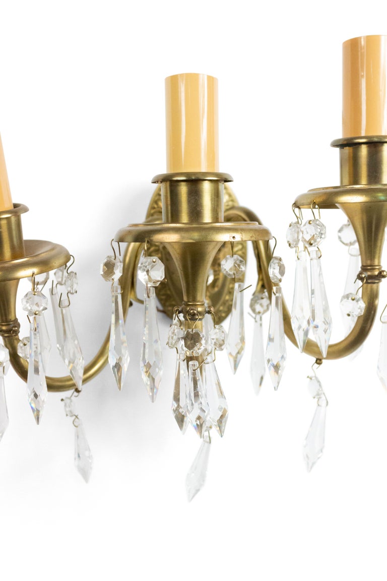 5 American Victorian Style Bronze Wall Sconces For Sale at 1stDibs