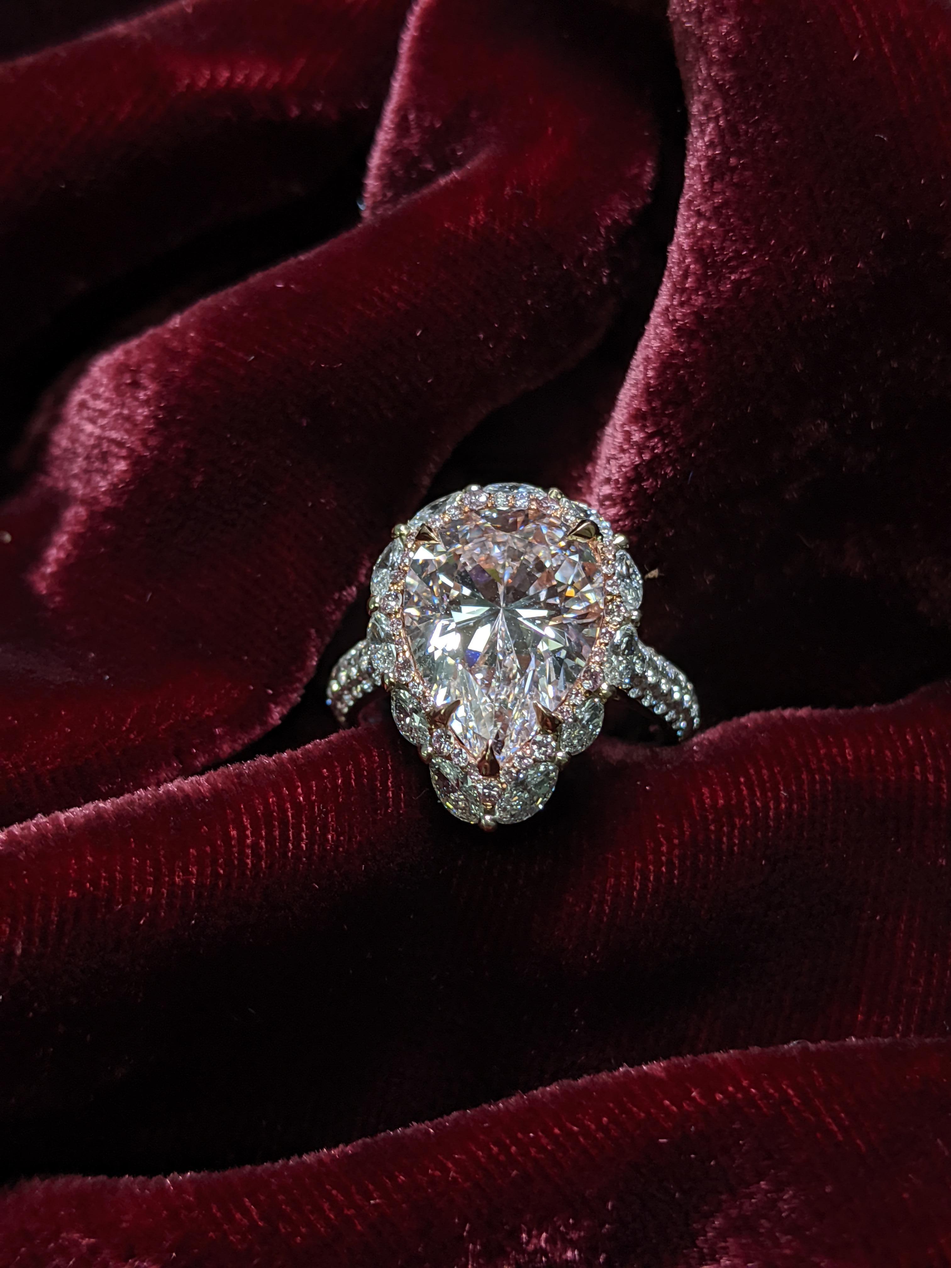 5 Carat Light Pink Pear Shape Diamond GIA VS2 at 1stDibs | phantom of ...