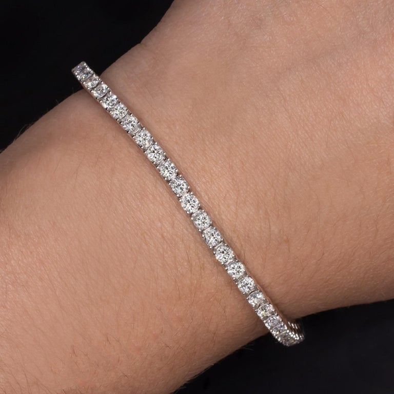 5 Carat Tennis Bracelet For Sale at 1stDibs