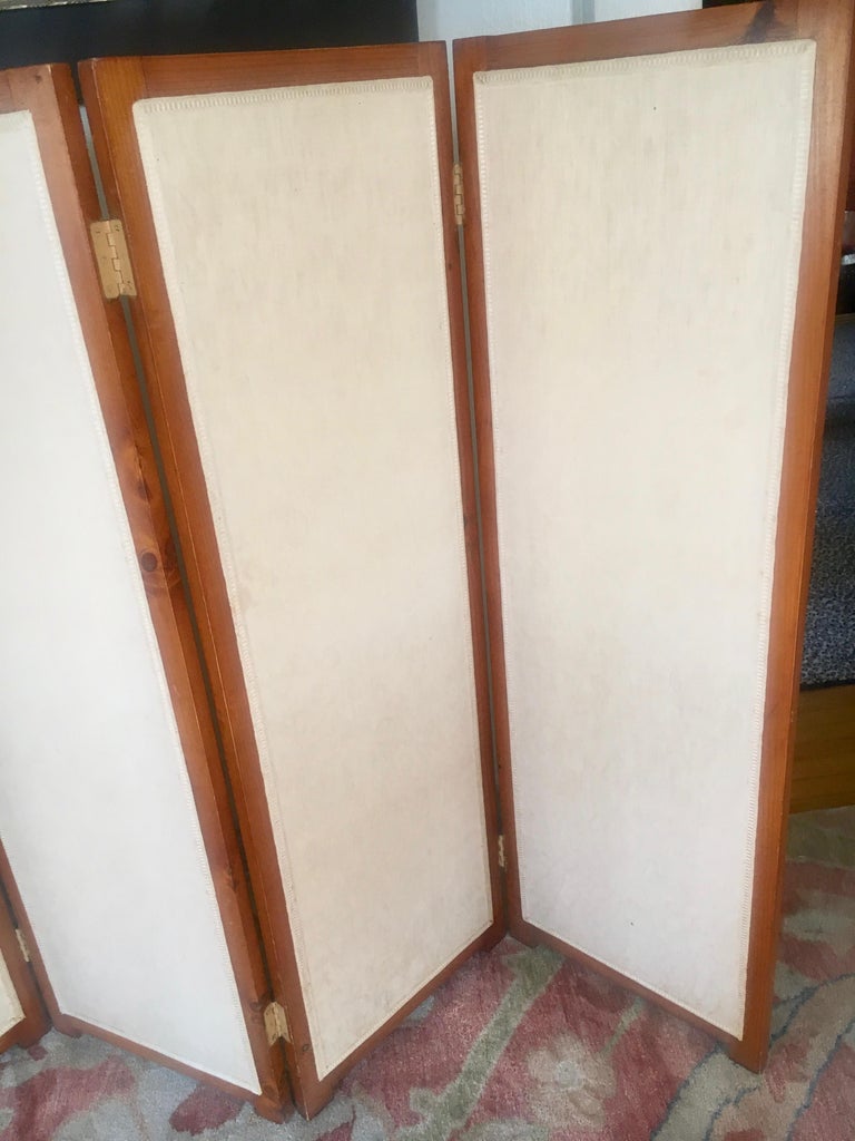 5 Panel Upholstered Screen Room Divider by Josef Frank For Sale at ...