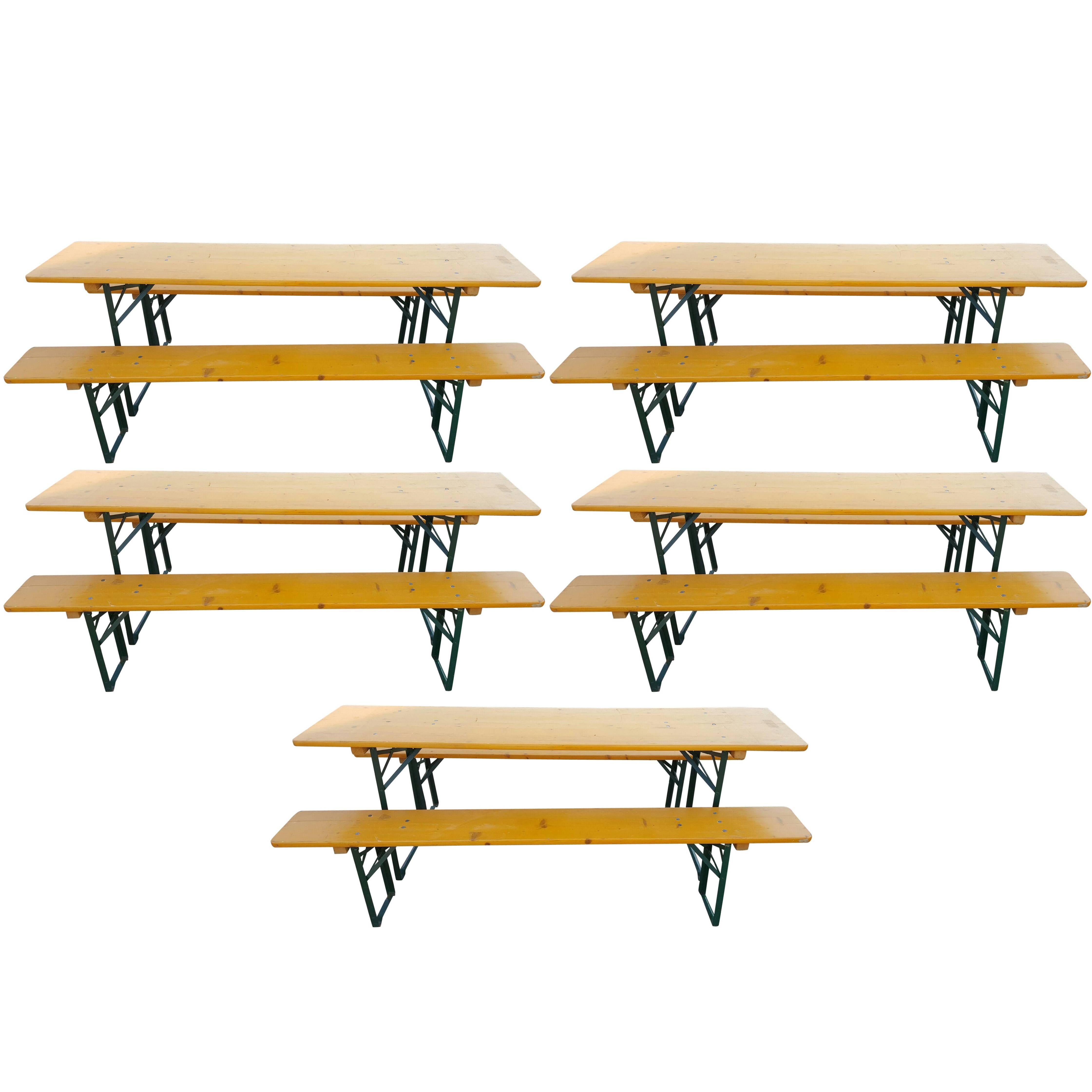 5 Picnic Table Sets from German Beer Garden Halls FREE SHIPPING; many ...