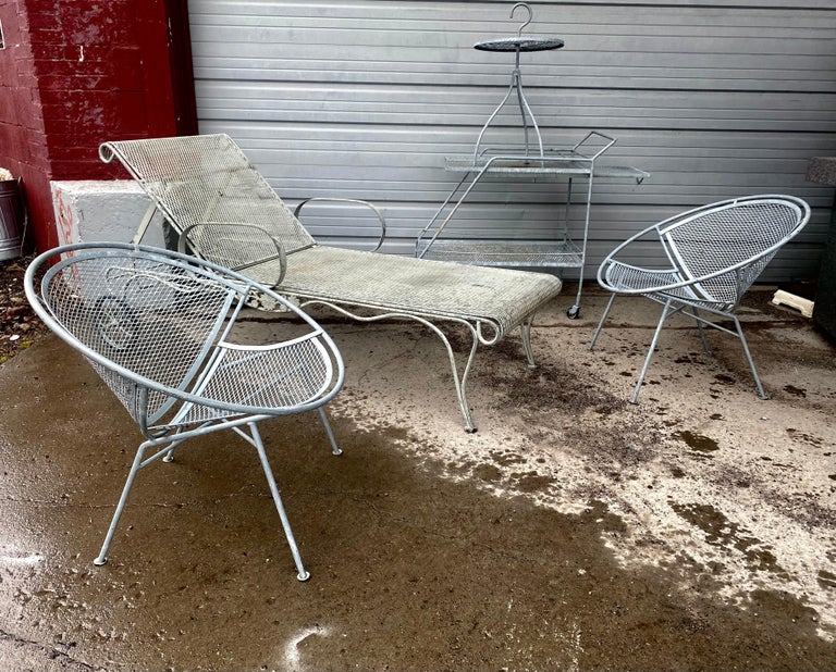 5 Piece's Salterini / Tempestini Garden Furnishings.Radar Chairs ...