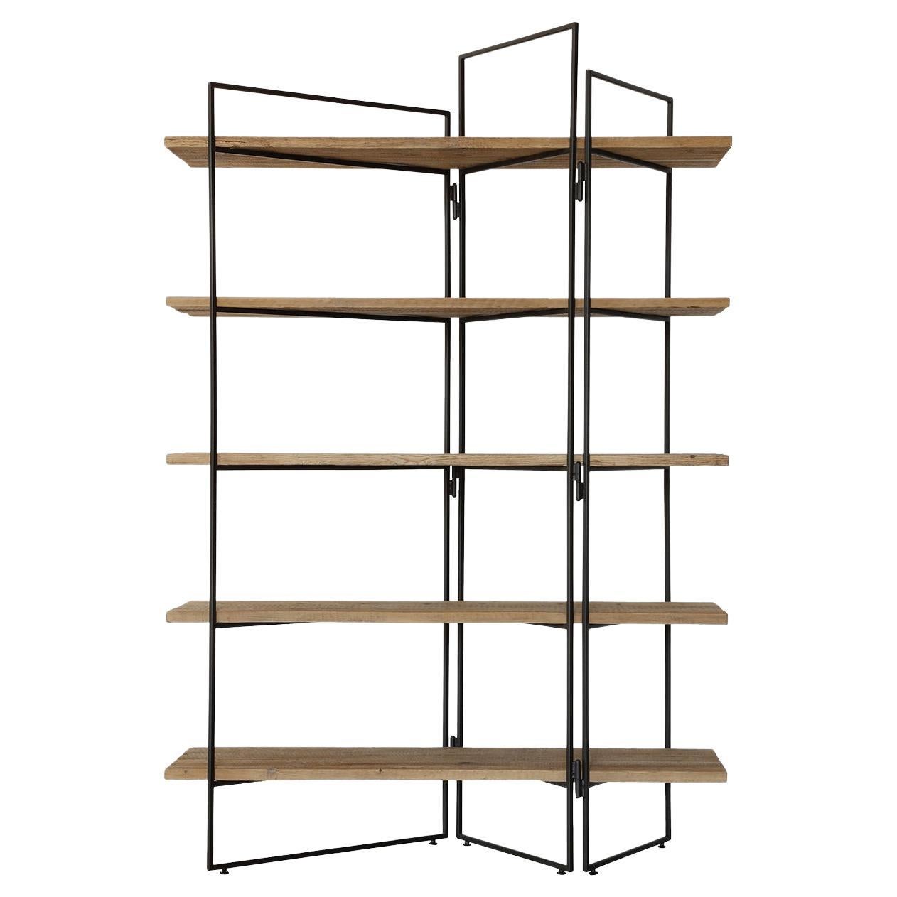 5-Shelf Asymmetrical Bookcase For Sale at 1stDibs