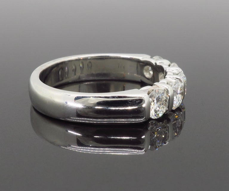 5-Stone Diamond Anniversary Band at 1stDibs | 5 stone anniversary band ...