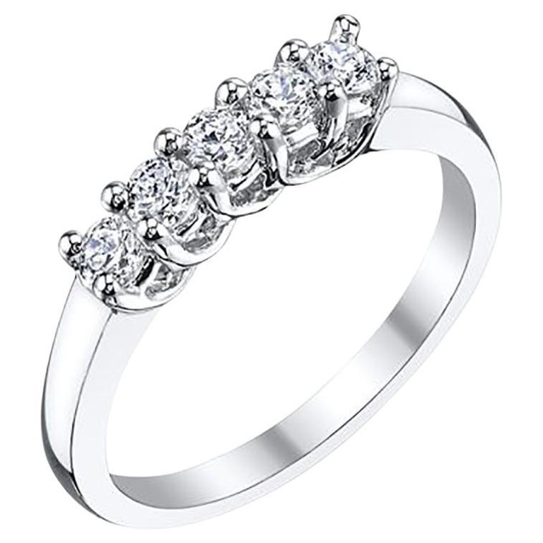 Customizable 5-Stone Diamond Band 0.50 Ct. TW For Sale at 1stDibs