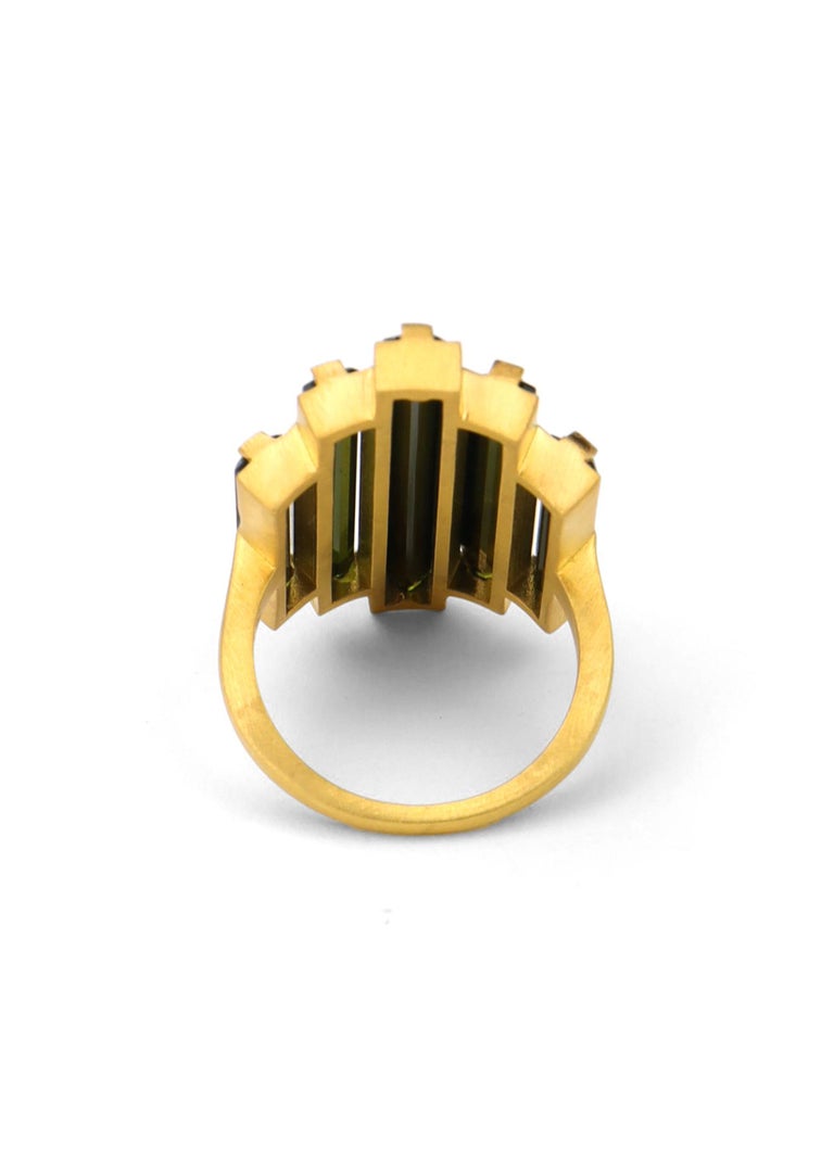 Customizable 5-Stone Pillar Ring For Sale at 1stDibs