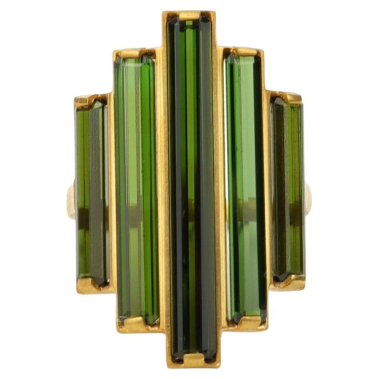 Customizable 5-Stone Pillar Ring For Sale at 1stDibs