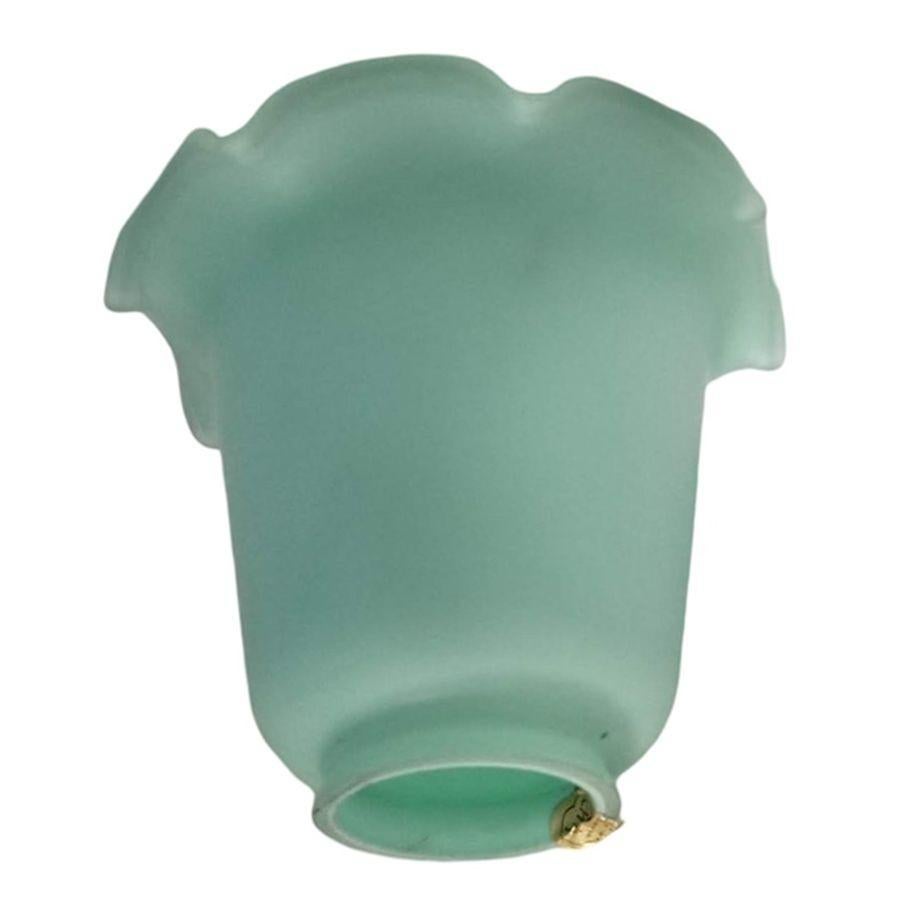 5" Tall French Vivanne Art Nouveau Mint Green Bell Glass Globes For ...