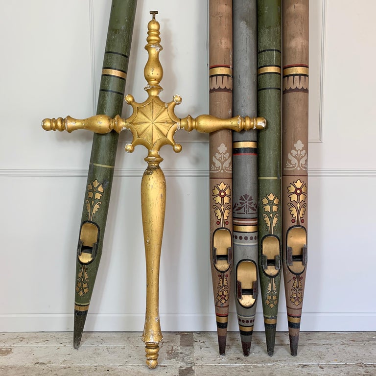 5 Victorian Church Organ Pipes, circa 1860s at 1stDibs