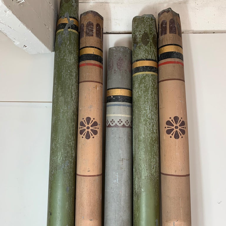5 Victorian Church Organ Pipes, circa 1860s at 1stDibs