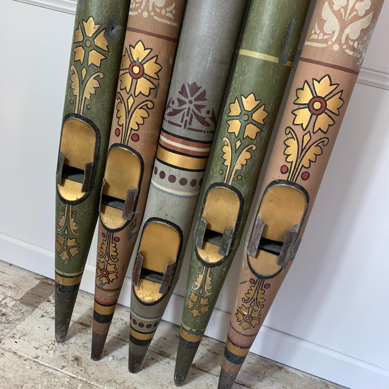 5 Victorian Church Organ Pipes, circa 1860s at 1stDibs