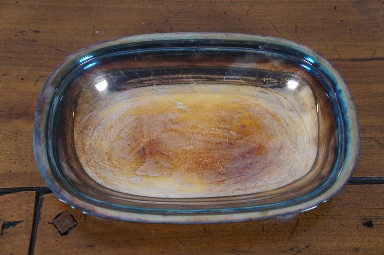 5 Vintage Silver Plate Serving Meat Trays Platters Bowl Dish Bergdorf ...