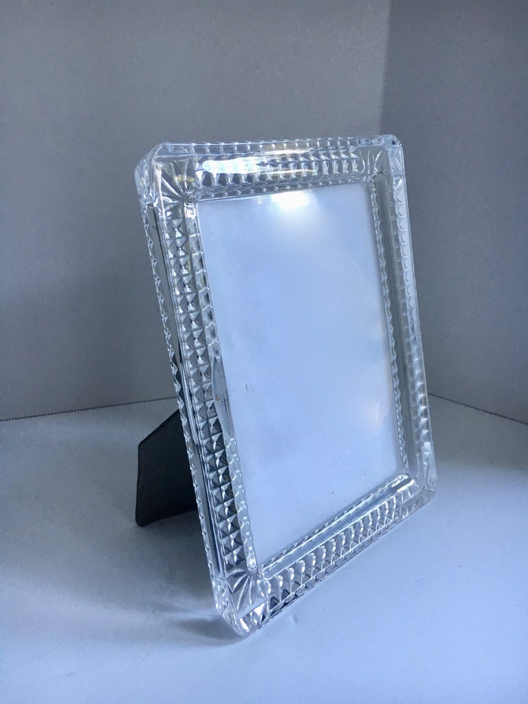 5 x 7 Cut Crystal Rosenthal Picture Frame at 1stDibs