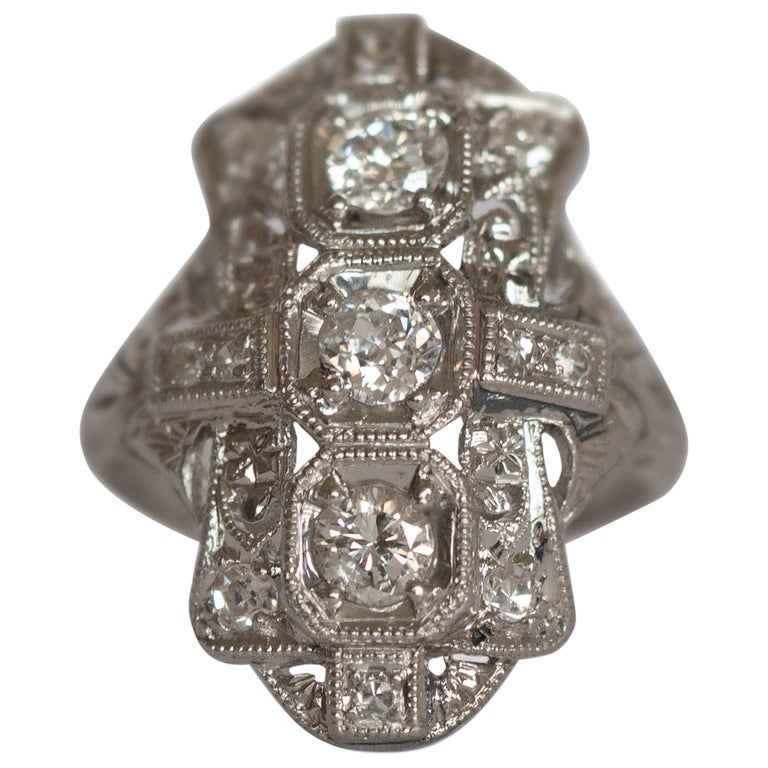.50 Carat Diamond Platinum Engagement Ring For Sale at 1stDibs