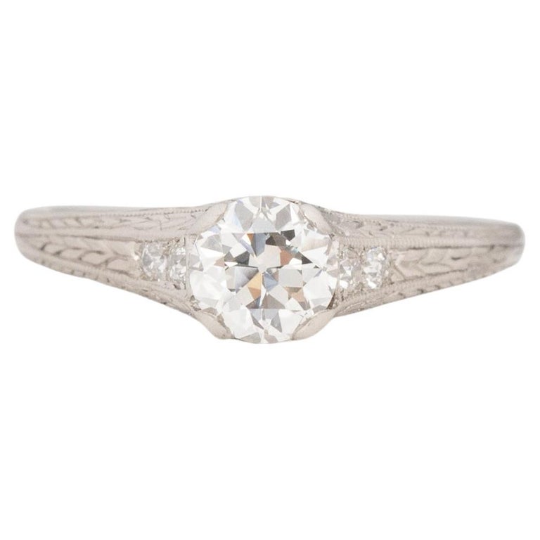 .50 Carat Diamond Platinum Engagement Ring For Sale at 1stDibs