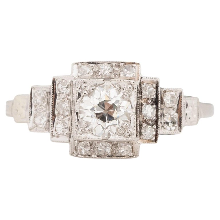 .50 Carat Diamond Platinum Engagement Ring For Sale at 1stDibs
