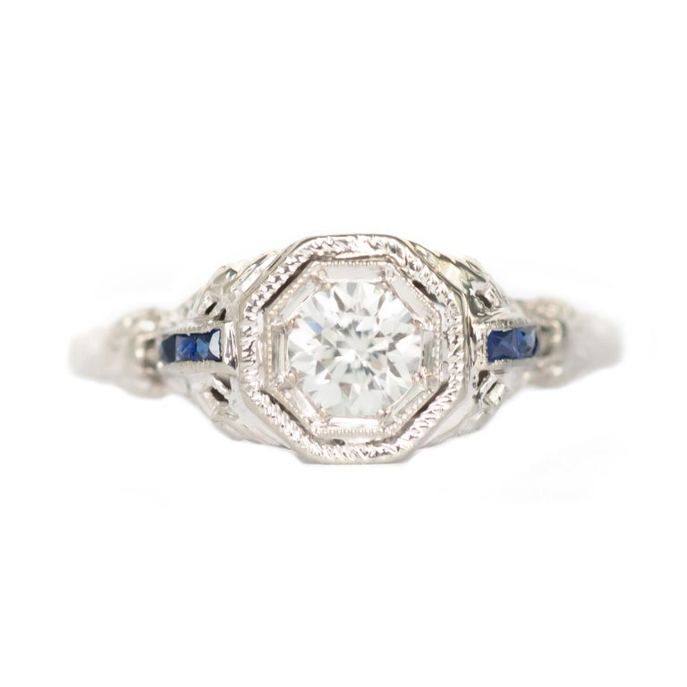 .50 Carat Diamond White Gold Engagement Ring at 1stDibs | 50 carat ...