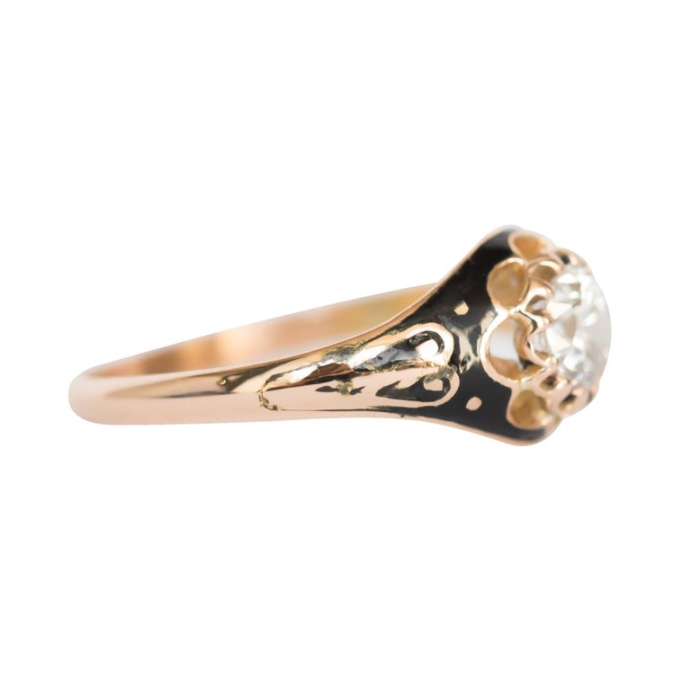 .50 Carat Diamond Yellow Gold Engagement Ring For Sale at 1stDibs