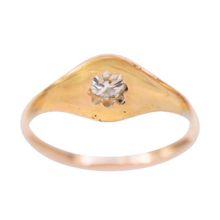 .50 Carat Diamond Yellow Gold Engagement Ring For Sale at 1stDibs