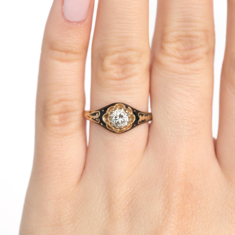 .50 Carat Diamond Yellow Gold Engagement Ring For Sale at 1stDibs