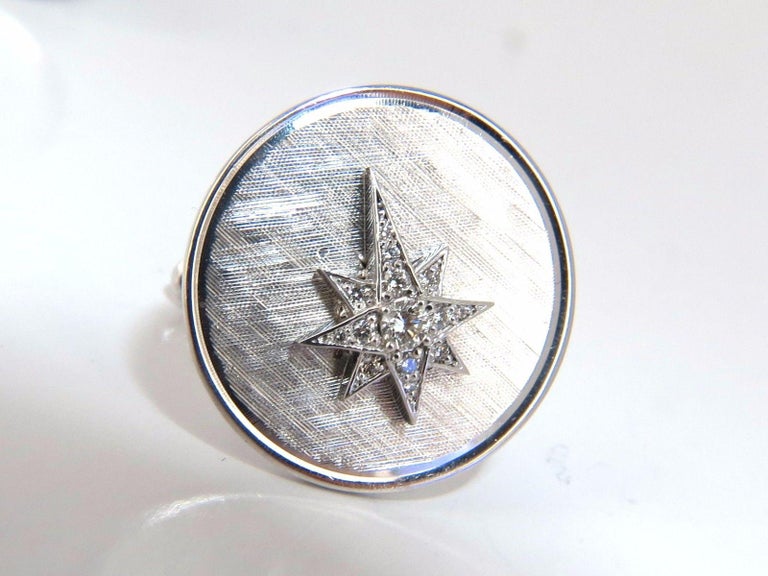 .50 Carat Diamonds North Star Cufflinks 14 Karat at 1stDibs
