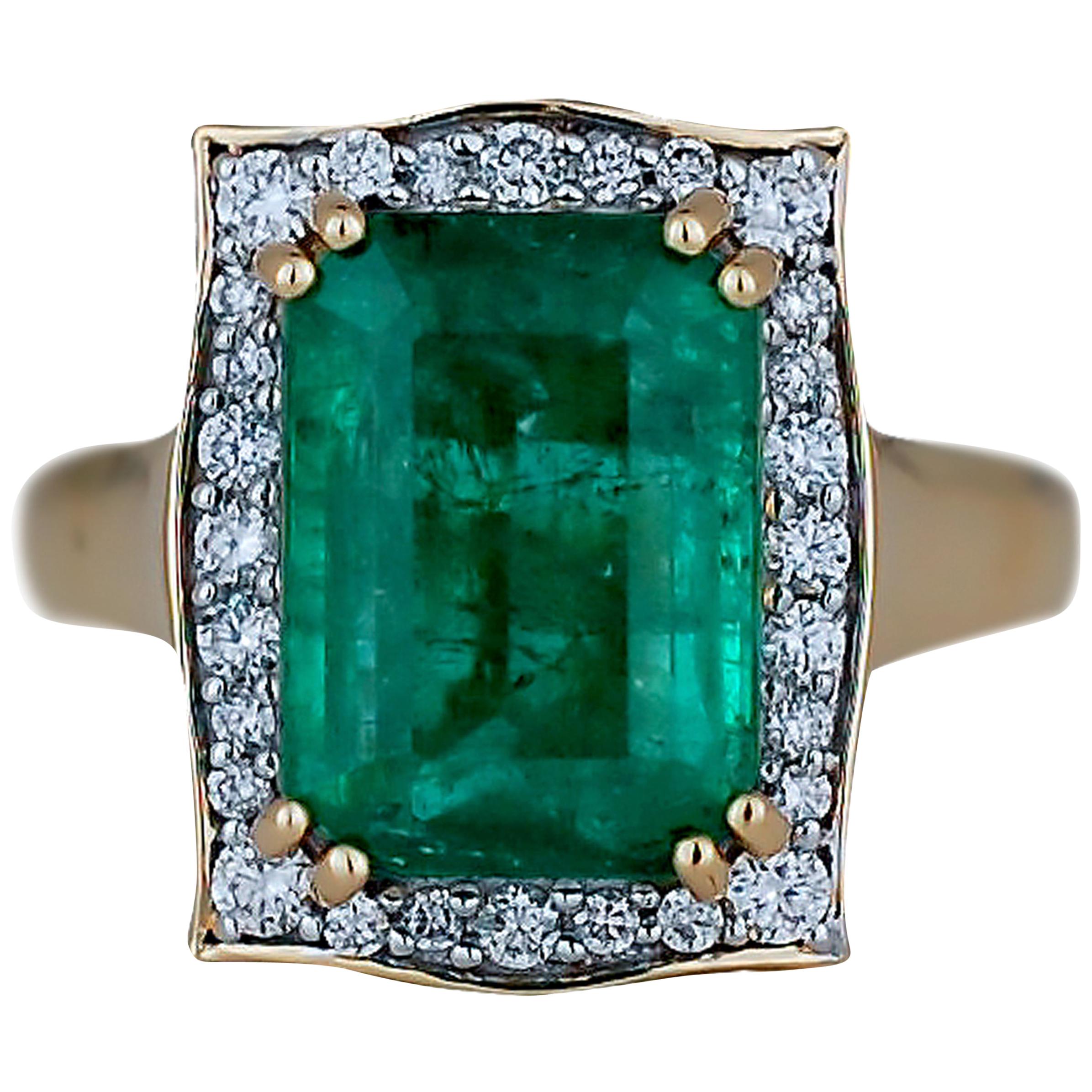 John C. Rinker Octopus Ring 1 Carat Diamonds with Emerald Eyes at ...