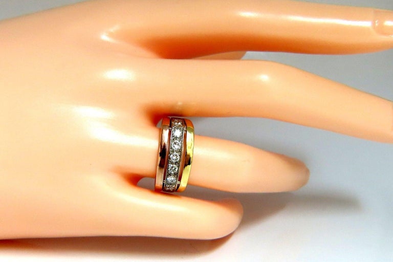 .50 Carat Natural Round Diamond Stacking Fused Band 14 Karat at 1stDibs