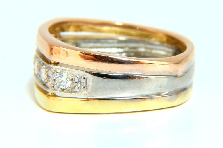 .50 Carat Natural Round Diamond Stacking Fused Band 14 Karat at 1stDibs