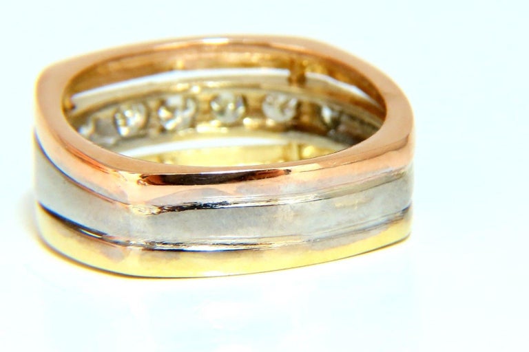 .50 Carat Natural Round Diamond Stacking Fused Band 14 Karat at 1stDibs