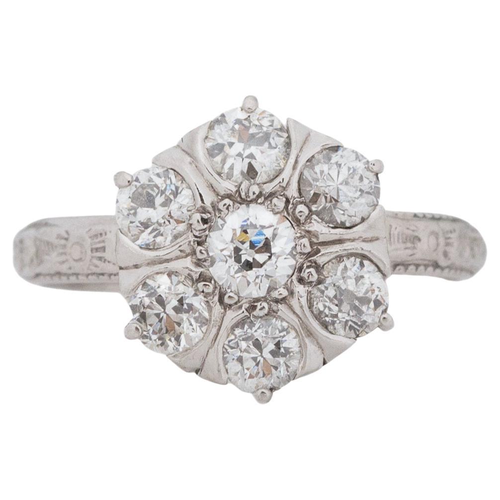 .50 Carat, Total Weight Diamond Platinum Engagement Ring For Sale at ...