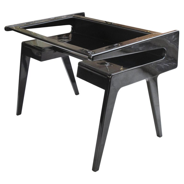 50° Desk Italian, Material, Wood For Sale at 1stDibs