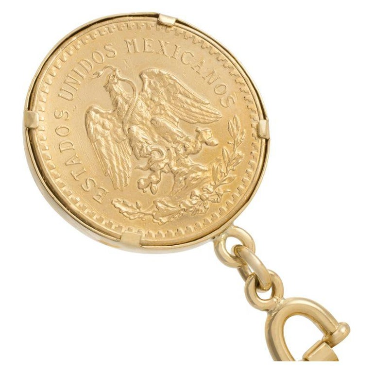 50 Pesos Mexican Coin Keychain at 1stDibs