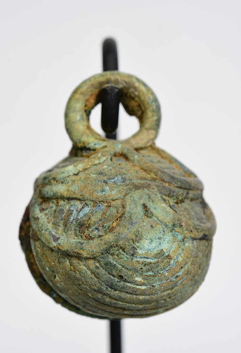500 B.C, Dong Son, a Set of Antique Khmer Bronze Bells with Stand at ...