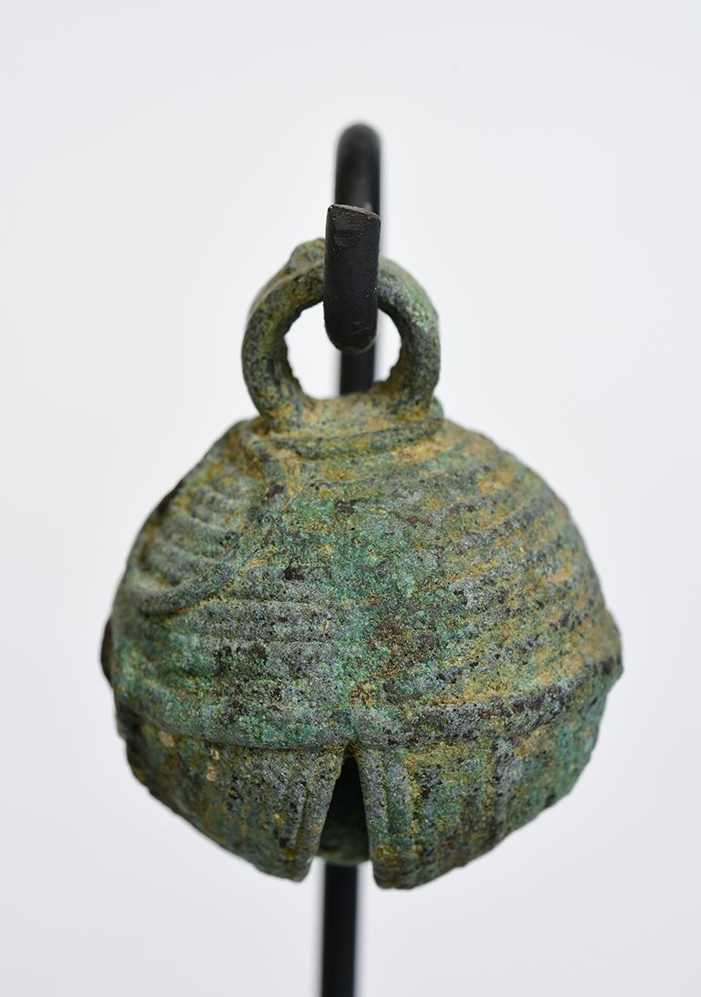 500 B.C, Dong Son, a Set of Antique Khmer Bronze Bells with Stand at ...