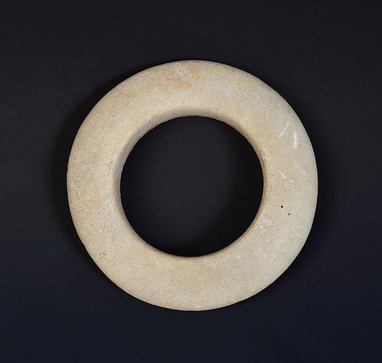 500 B.C, Prehistoric Shell Bangle Bracelet with Stand For Sale at 1stDibs