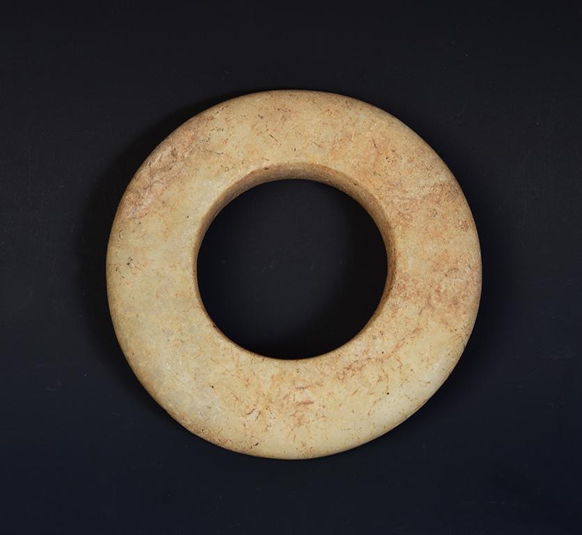 500 B.C, Prehistoric Shell Bangle Bracelet with Stand at 1stDibs