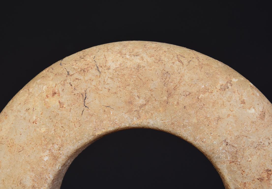 500 B.C, Prehistoric Shell Bangle Bracelet with Stand at 1stDibs