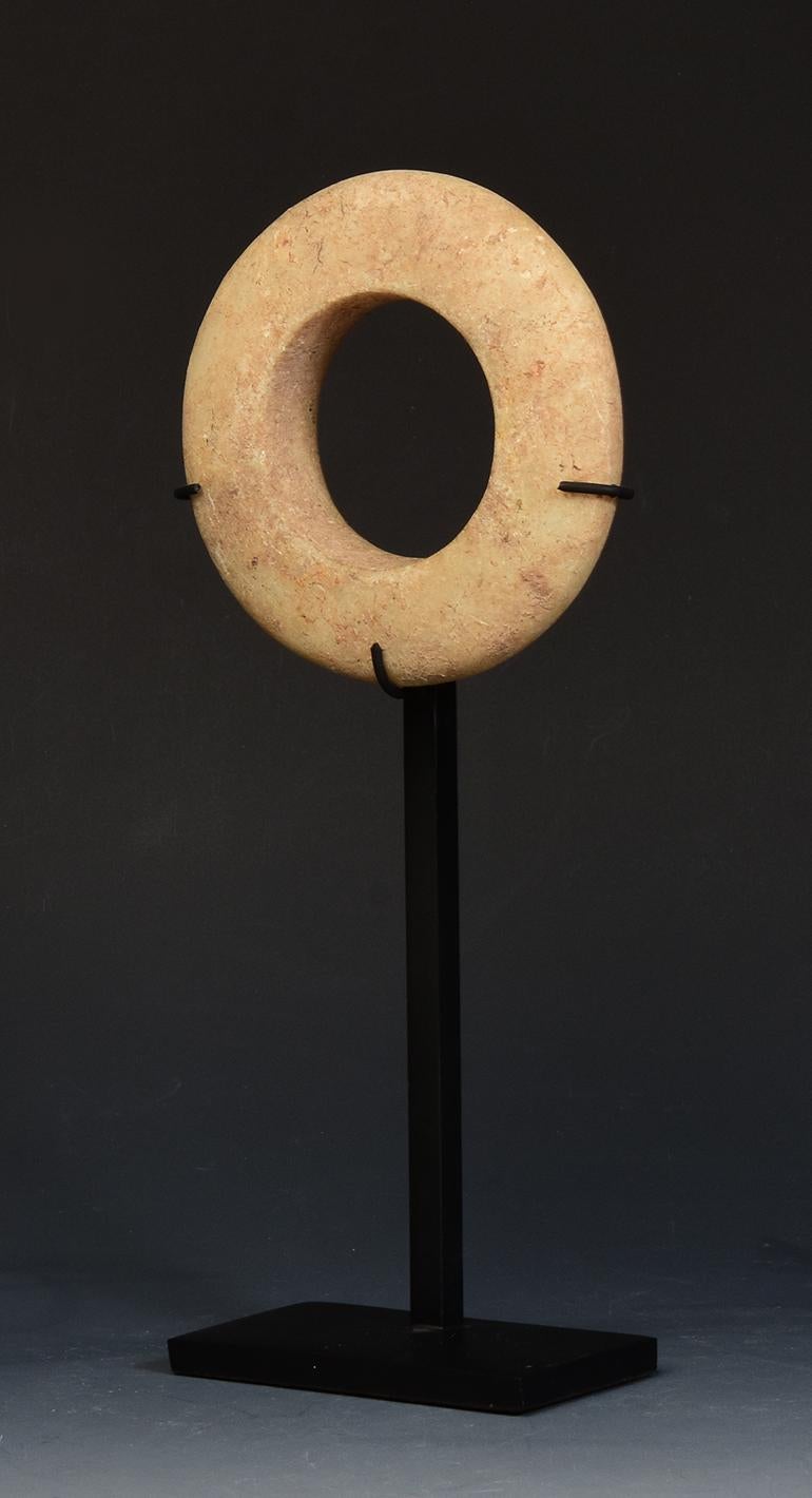 500 B.C, Prehistoric Shell Bangle Bracelet with Stand at 1stDibs