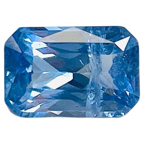 5.00 Carats Natural Light Blue Sapphire Emerald Cut Loose Gem For Sale ...