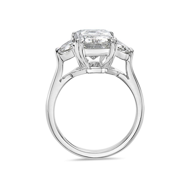 5.01 Carat GIA Rectangular Radiant Diamond Engagement Ring at 1stDibs ...