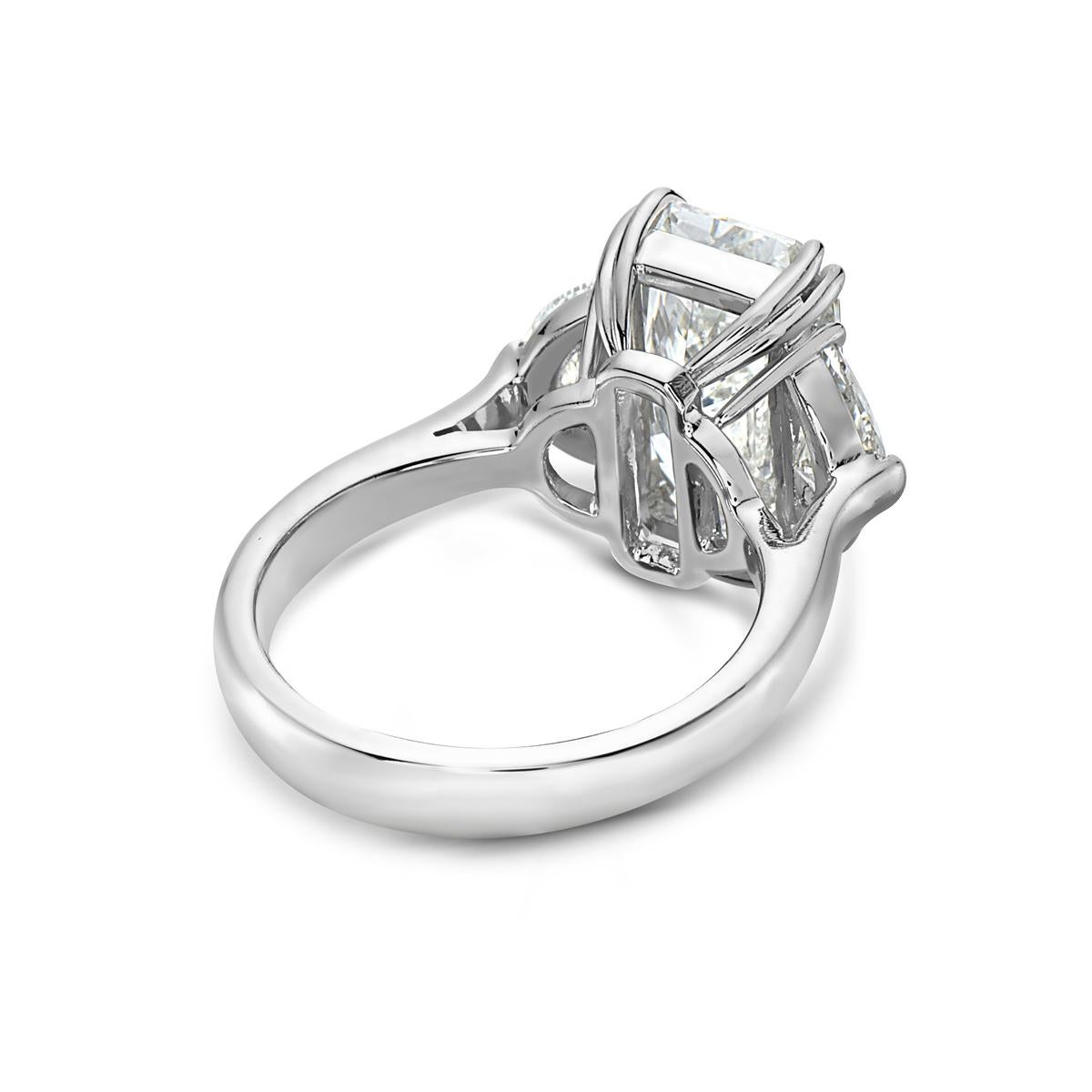 5.01 Carat GIA Rectangular Radiant Diamond Engagement Ring at 1stDibs ...